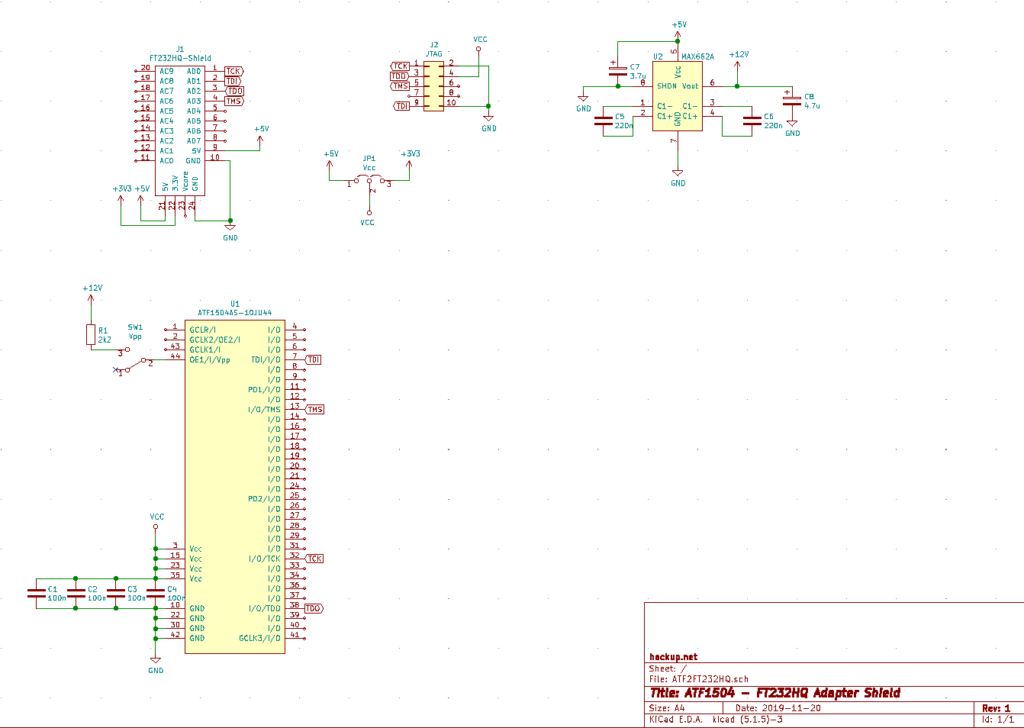 Erasing and Programming the ATF1504 CPLD | hackup.net